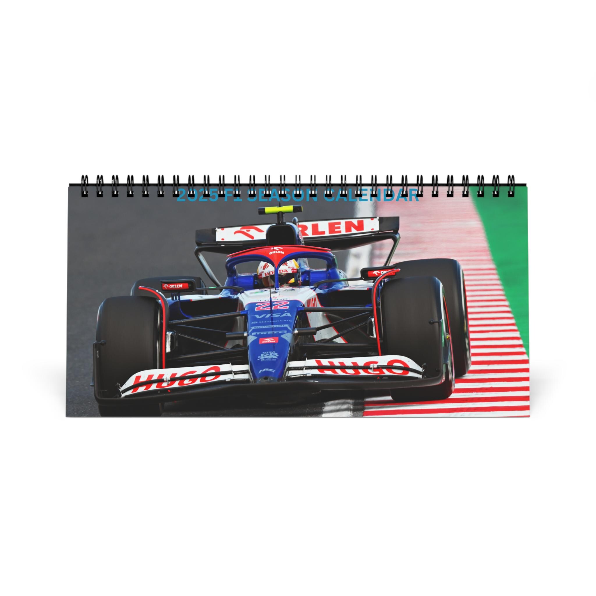 Yuki Tsunoda 2025 F1 Racing Calendar Perfect Desk Gift Idea for RB ...