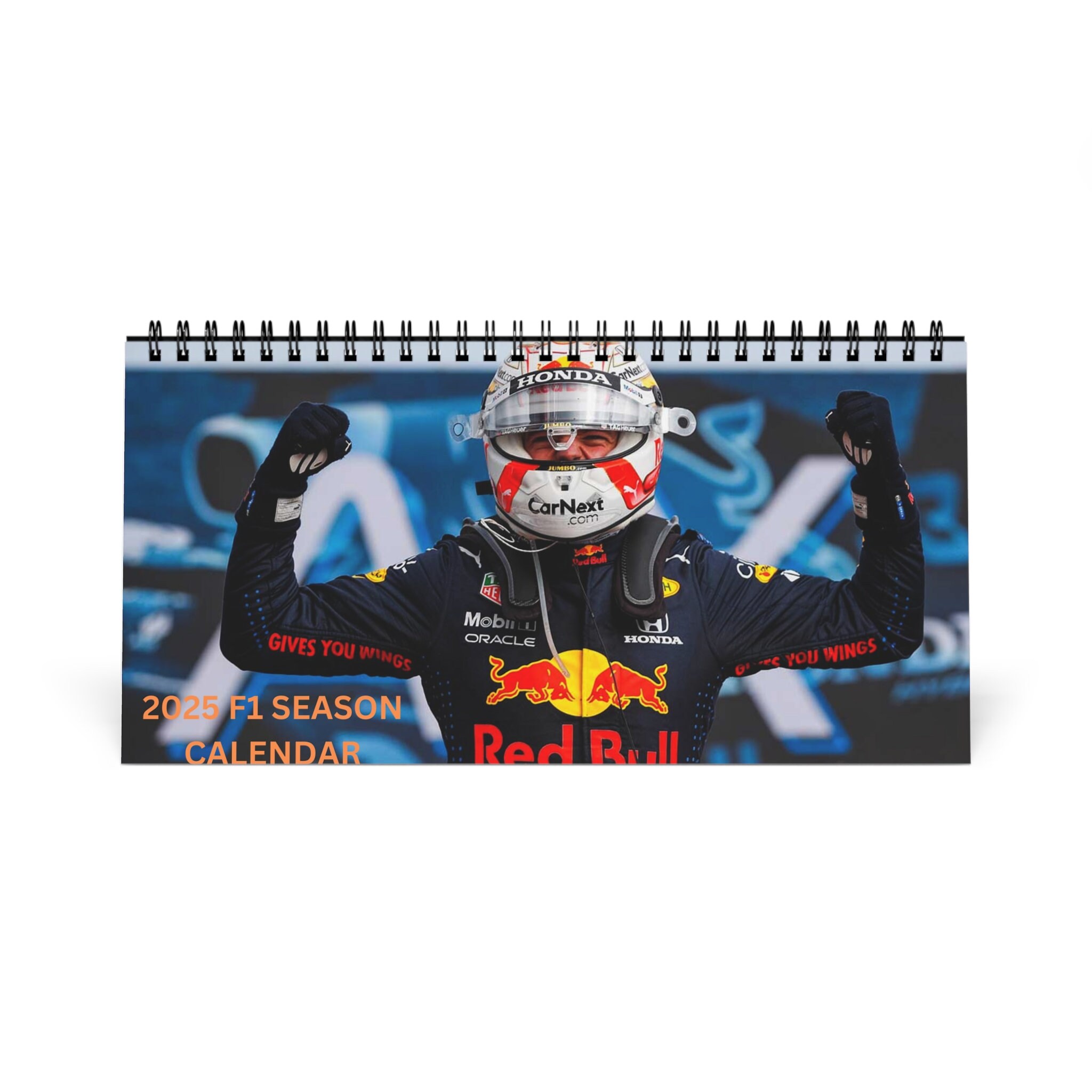 Max Verstappen 2025 F1 Racing Calendar Perfect Desk Gift Idea for Red ...