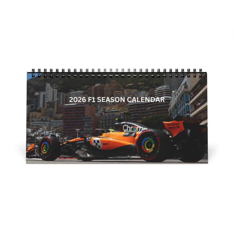 Lando Norris 2026 F1 Racing Calendar Perfect Desk Gift Idea for Mclaren ...
