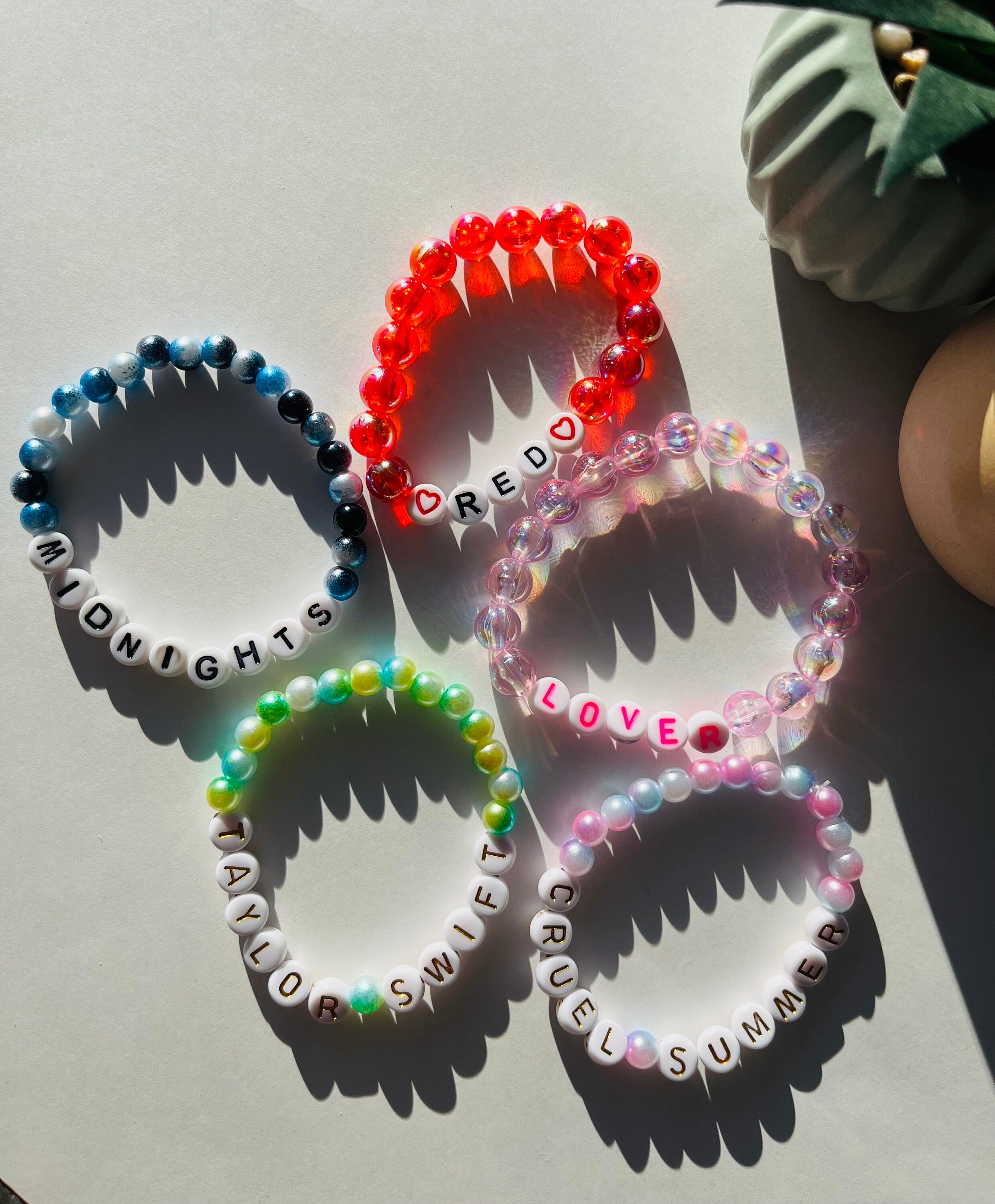 Taylor Swift Beaded Bracelets, Swifti Bracelet, Beaded Handmade ...