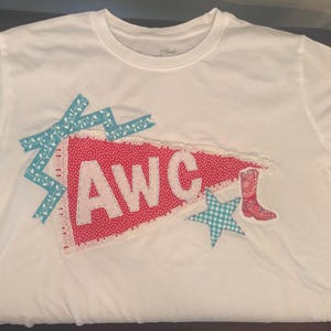 College Pennant Patchwork T-shirt/tank Top *customizable - Great for ...