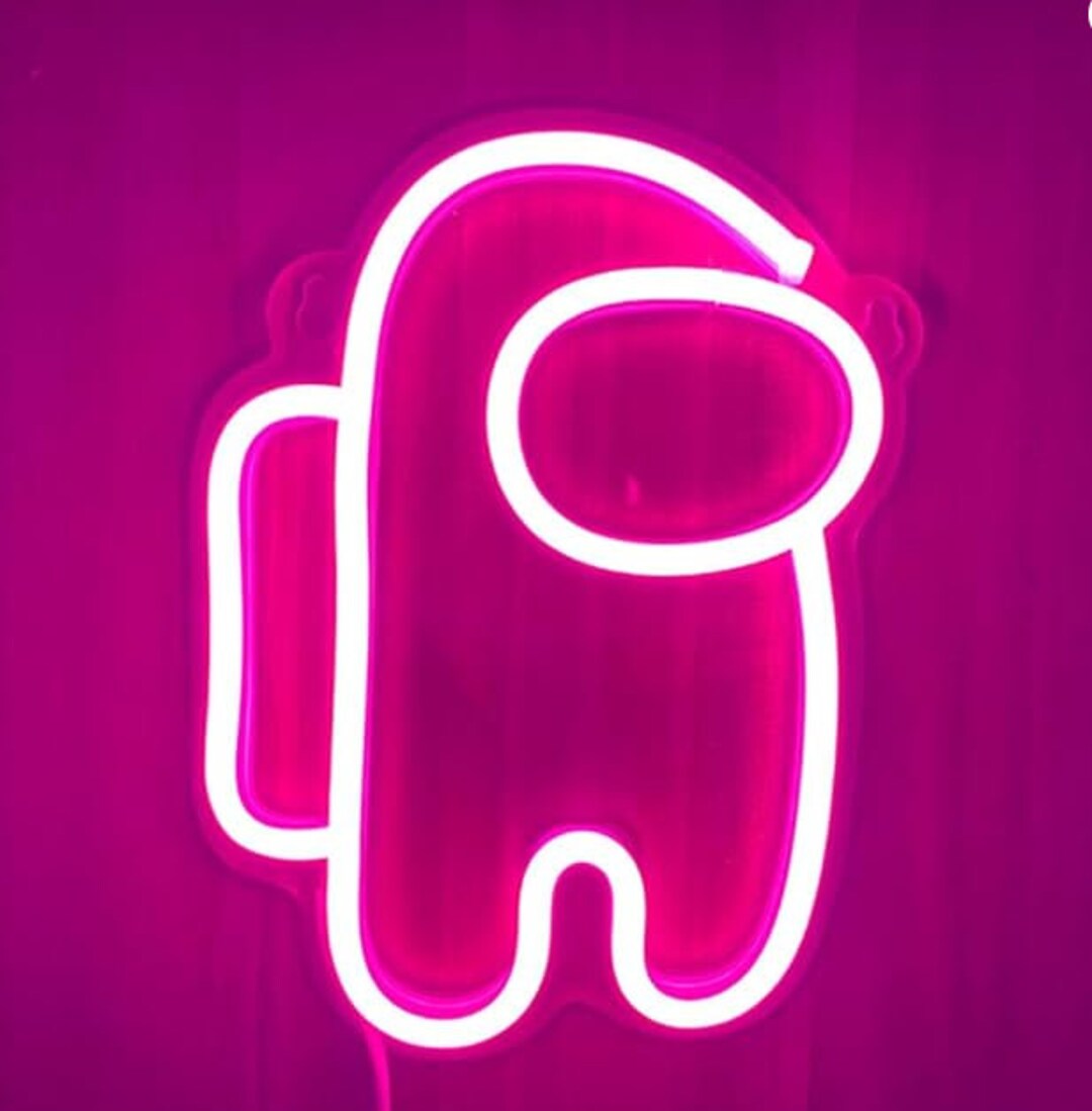 Among Us Neon Sign,neon Wall Decor, Among Us Night Lamp Neon - Etsy