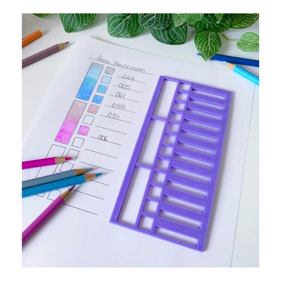 Blending Stecil, Colour Pallete Template / Stencil, Adult Colouring ...