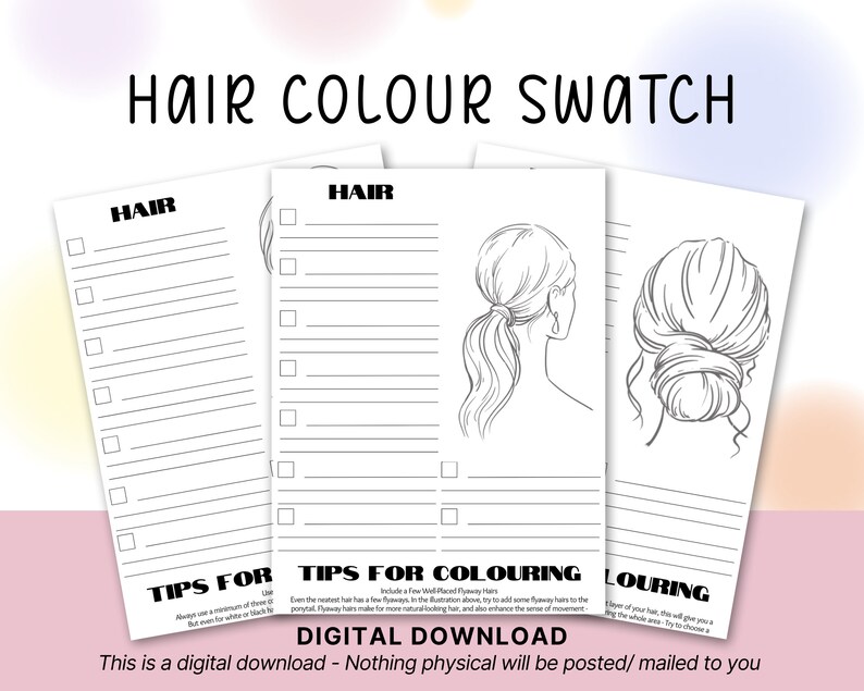 Blank Colouring Swatch, Adult Colouring Practice Page. Colour Chart ...