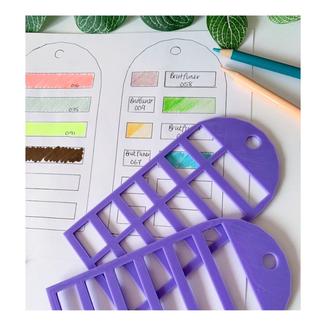 Swatch Flip Book Template, Colour Palette Stencil, Adult Colouring ...