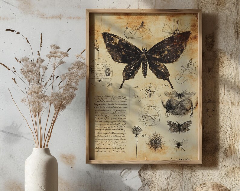Spell Book Page Wall Art, Witch Decor Grimoire, Fall Wall Art ...
