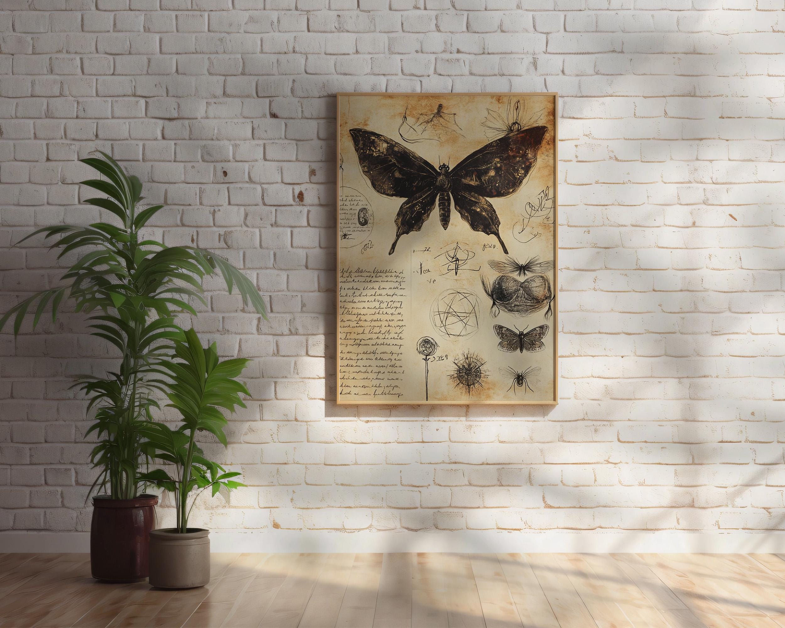 Spell Book Page Wall Art, Witch Decor Grimoire, Fall Wall Art ...