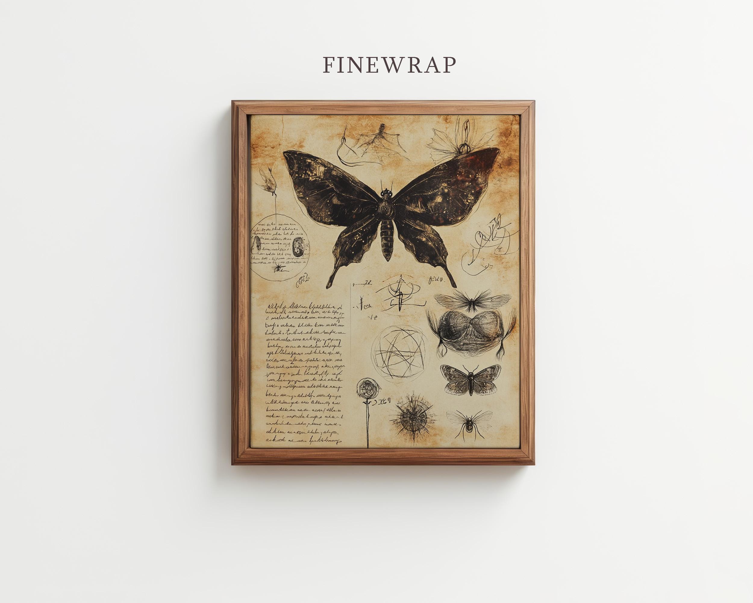 Spell Book Page Wall Art, Witch Decor Grimoire, Fall Wall Art ...