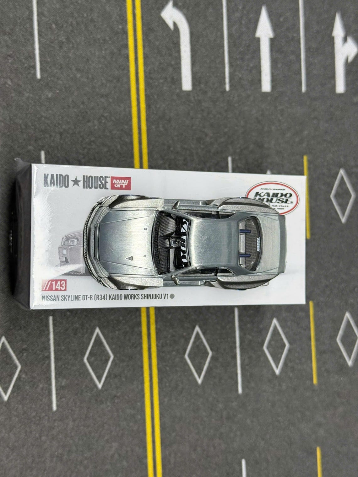 Mini GT X Kaido House R34 Shinjuku Chase KHMG143 Diecast (+ Free ...