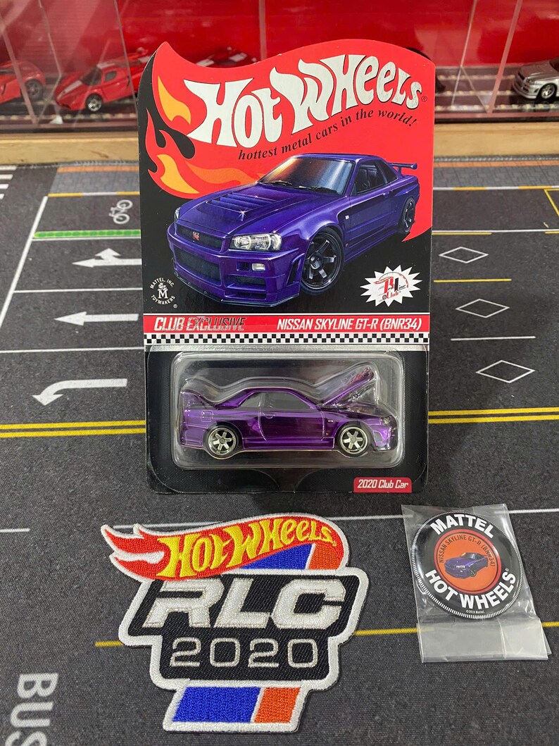2020 Hot Wheels RLC Purple R34 Skyline GTR Patch Pin Loose - Etsy