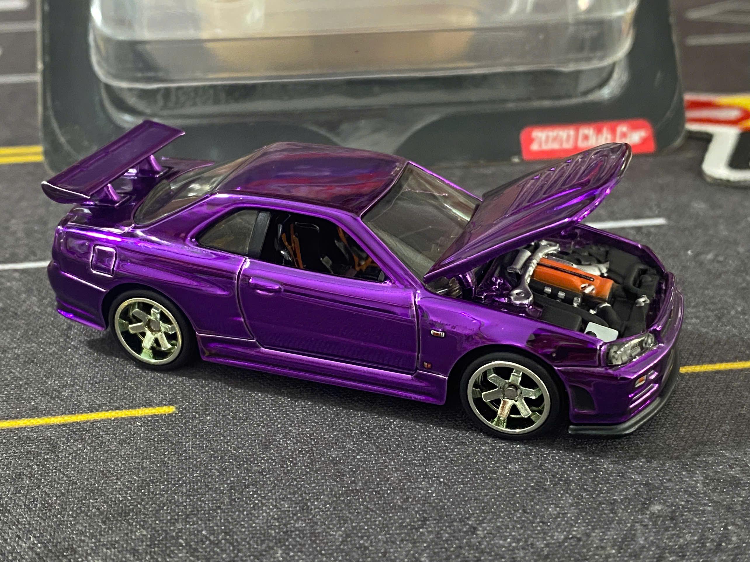 2020 Hot Wheels RLC Purple R34 Skyline GTR Patch Pin Loose - Etsy