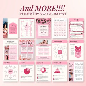 Ebook Template Pink, Beauty Ebook Template Canva, Minimalist Coaching ...