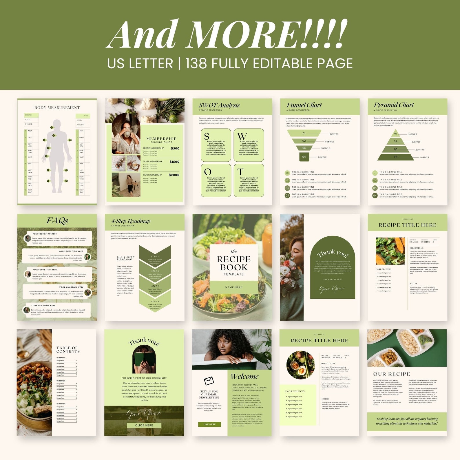 Ebook Template Health Editable Canva, Wellness Coach Workbook Template ...