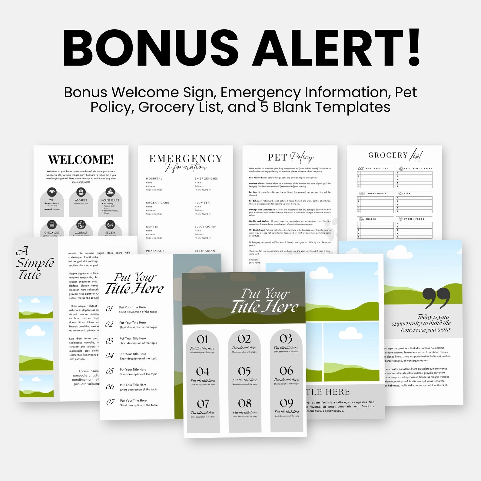 Airbnb Welcome Book Template Canva, Guest Guide Book Canva Template ...