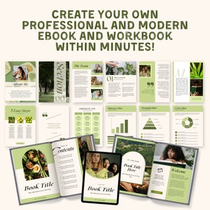 Green Ebook Template Health, Recipe Ebook Template Canva, Wellness ...