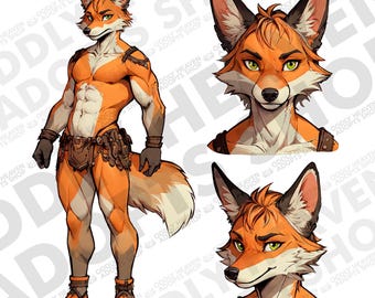 humanoid fox oc