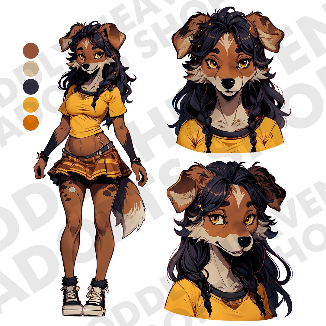 Furry Adopt Character HOMEGIRL PUPPY ! Fursona Adoptable Reference ...