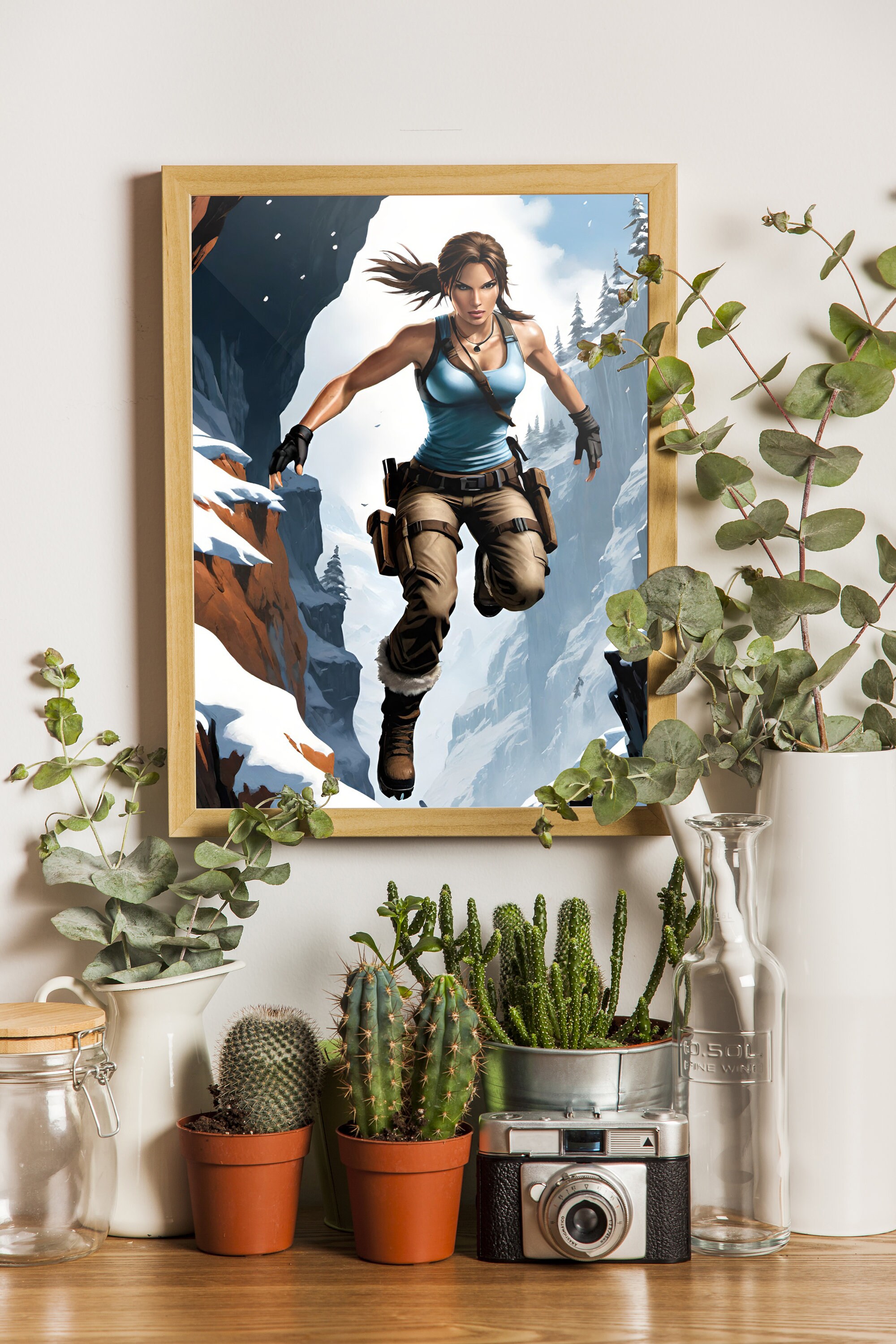 Lara Croft Digital Poster Art Inspired by Tomb Raider - Etsy