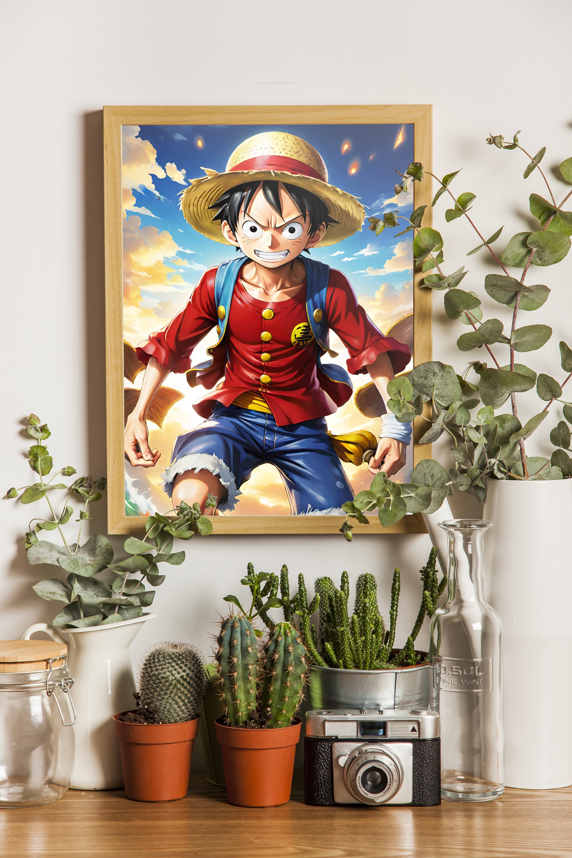 Monkey D. Luffy Digital Poster Art Inspired by One Piece - Etsy