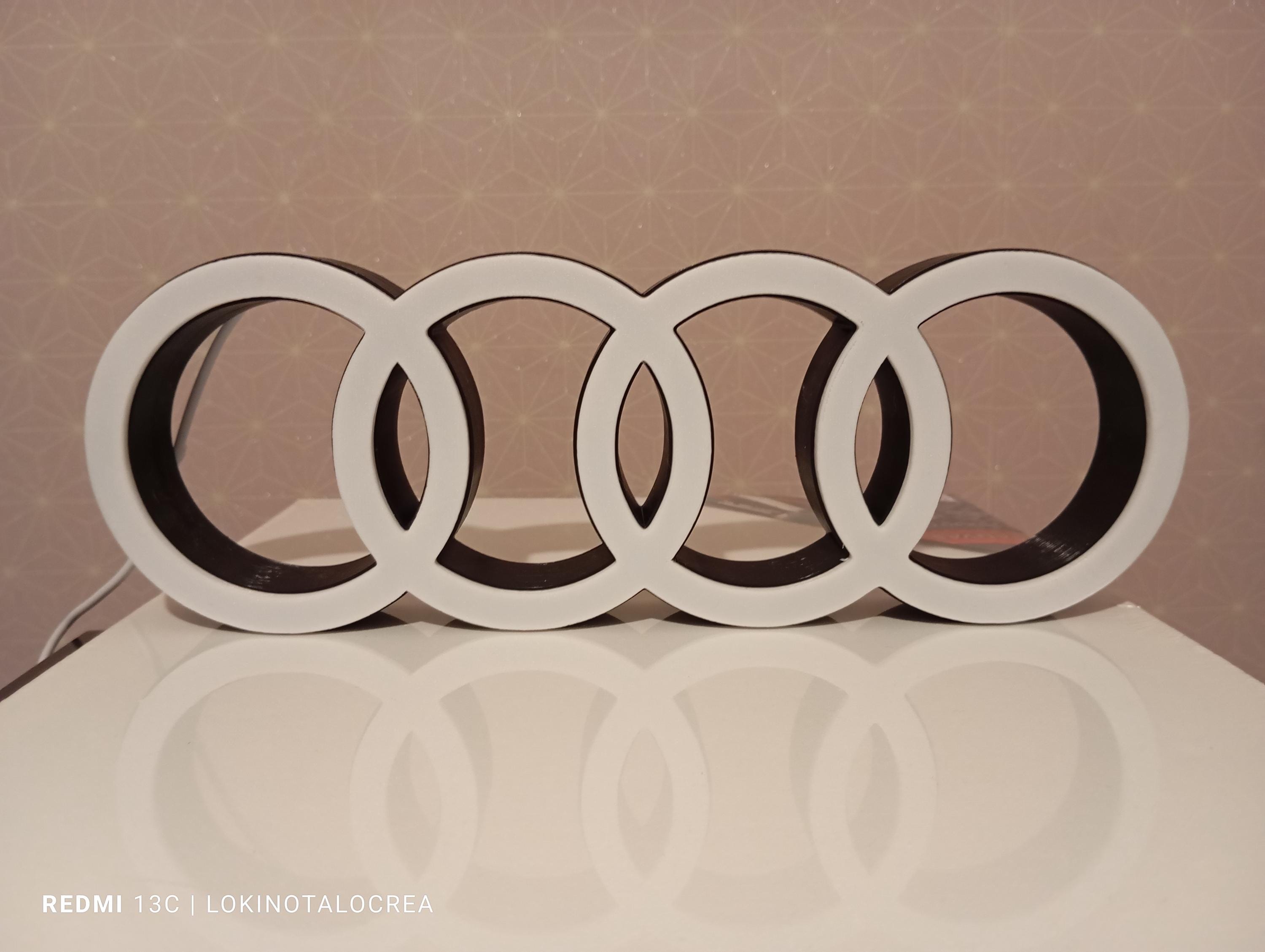 Light Box Audi Logo - Etsy