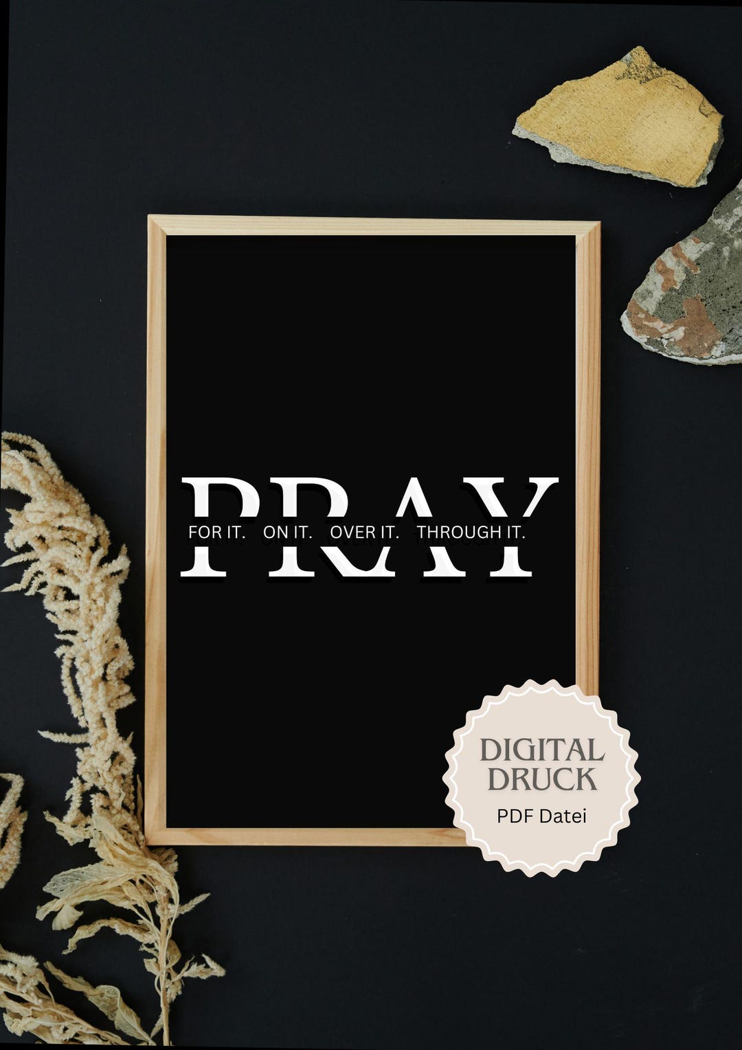 Christian Pray Poster, Christian Modern Art, Bible Verse, Minimalist ...