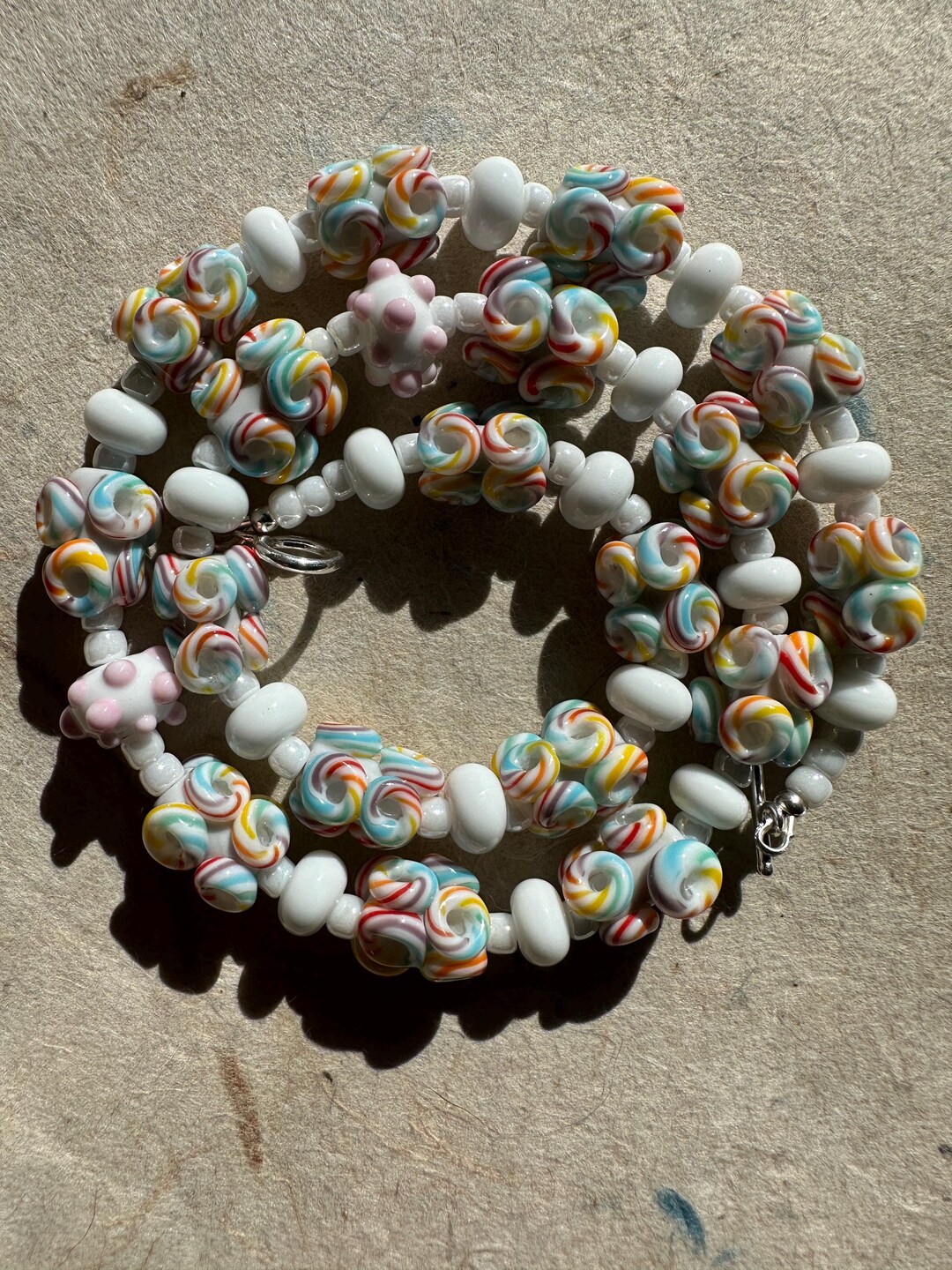 Smarties Lampwork Necklace - Etsy
