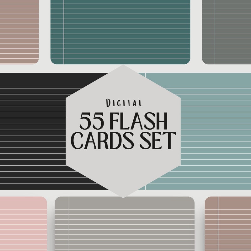 Set of Flash Cards - Etsy