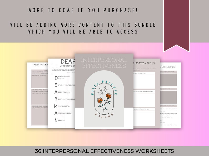 DBT Bundle, DBT Workbook, Cheat Sheets & Handouts, Coping Skills ...