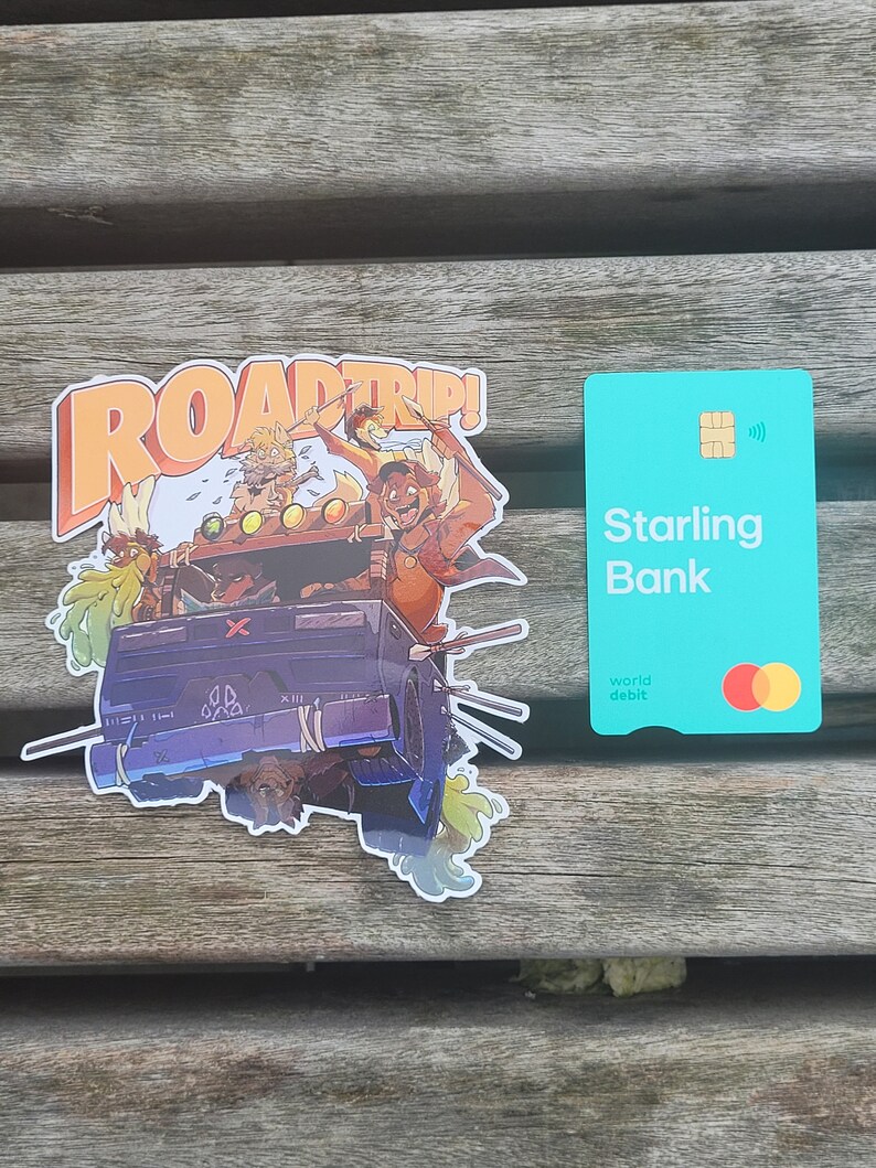 ROADTRIP 5 Vinyl Stickers Cute, Comic Art, Furry Sticker, Adventure ...