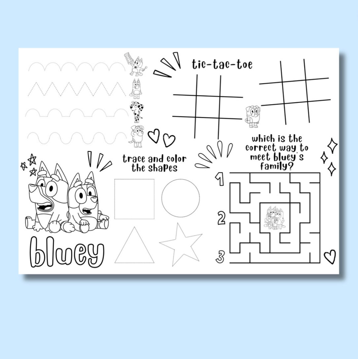 Bluey Activities - Etsy