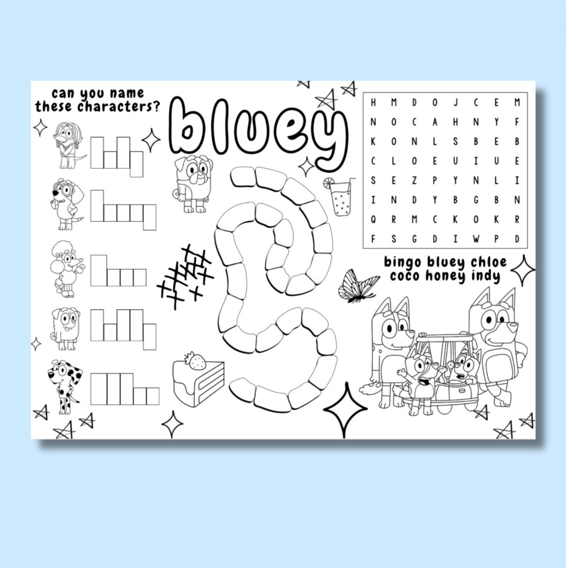 Bluey Activities - Etsy