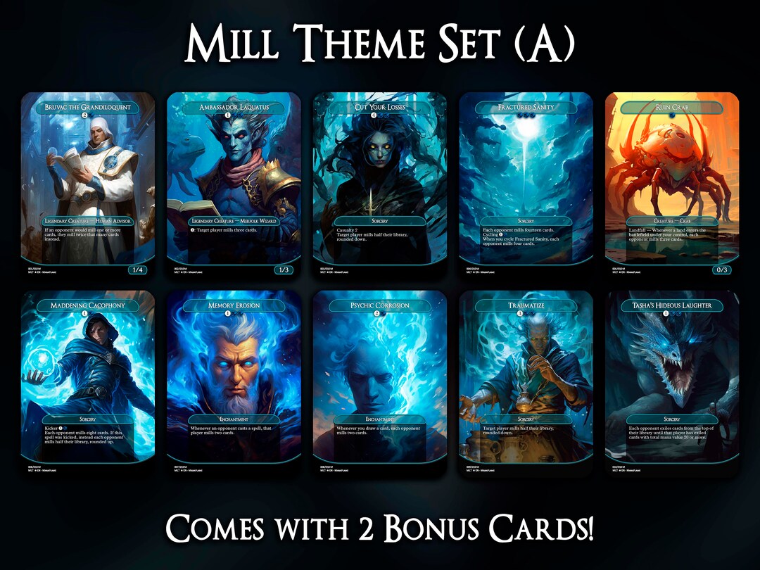 Mill Theme Set A Custom MTG Cards, EDH, Premium MTG Cards, Proxy Cards ...