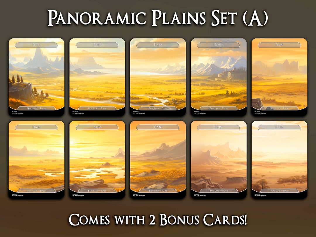 Panoramic Plains Set A Custom MTG Cards, EDH, Premium MTG Cards, Proxy ...