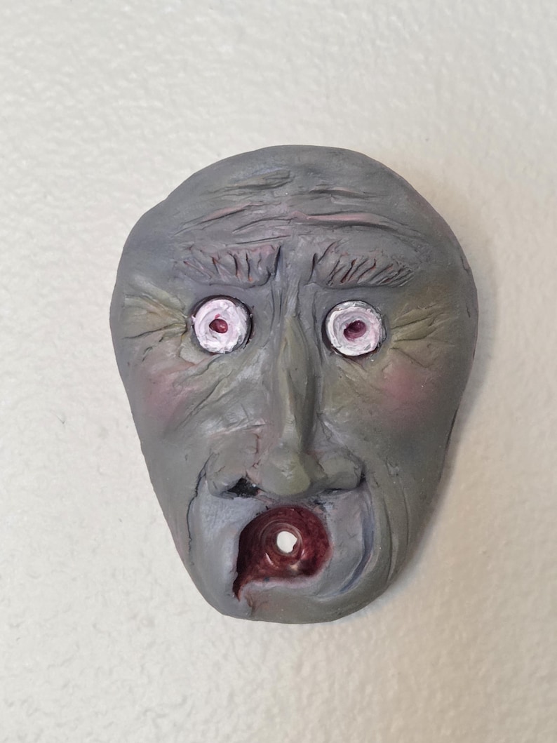 Local Man Displeased — A Weird Little Wall Face - Etsy