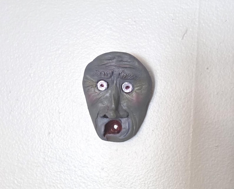 Local Man Displeased — A Weird Little Wall Face - Etsy