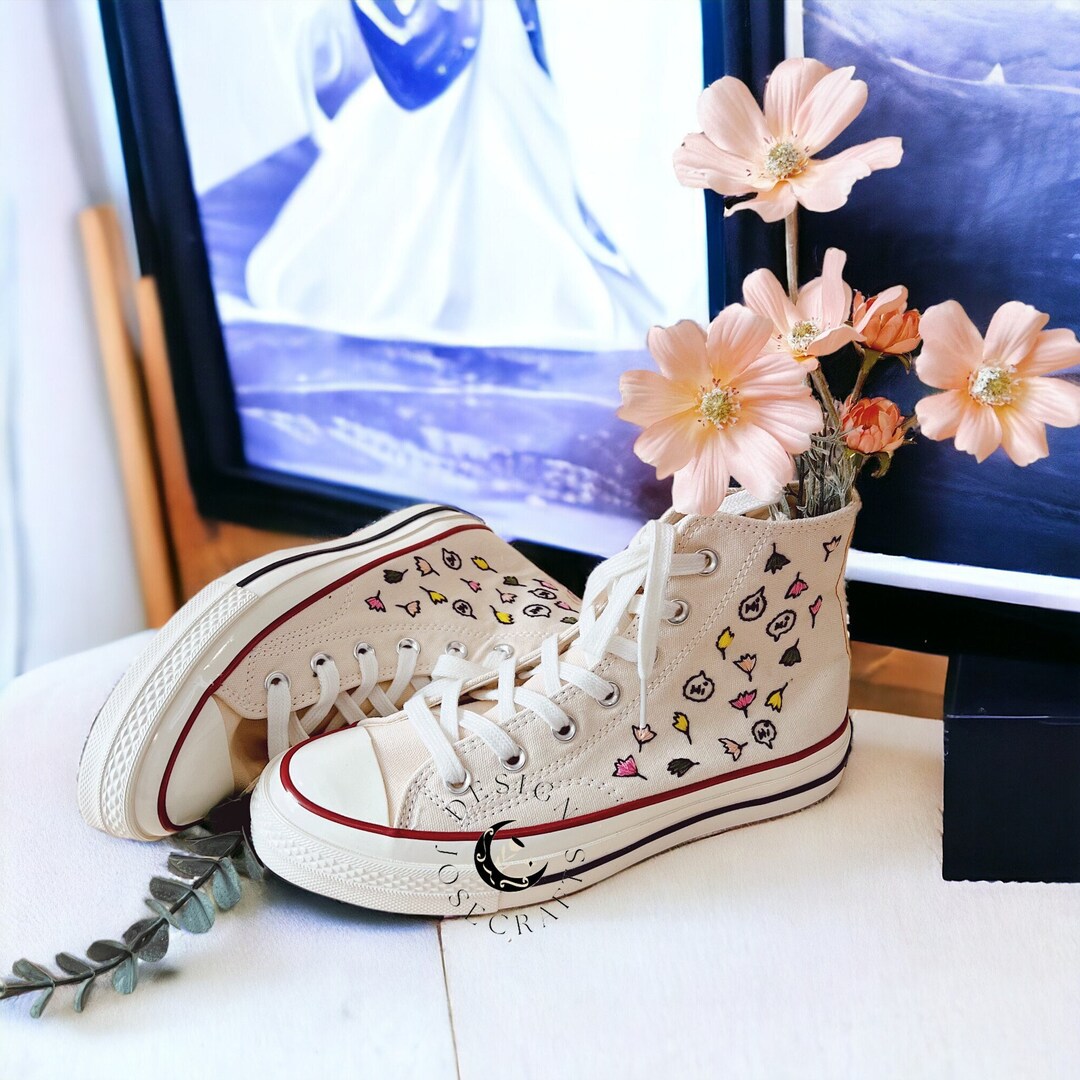 Heartstopper Embroidery Shoes Chuck Taylor 1970s Heart Stopper ...