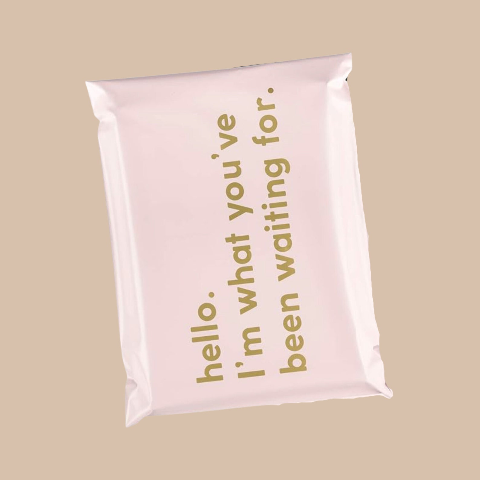 Hello I'm What You've Been Waiting for Pastel Pink Poly Mailer Shipping ...