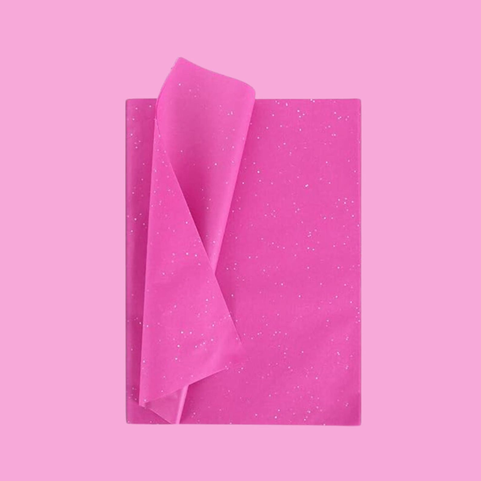 Hot Pink Sparkle Cute Girly Tissue Paper Small Business Packaging 25 ...