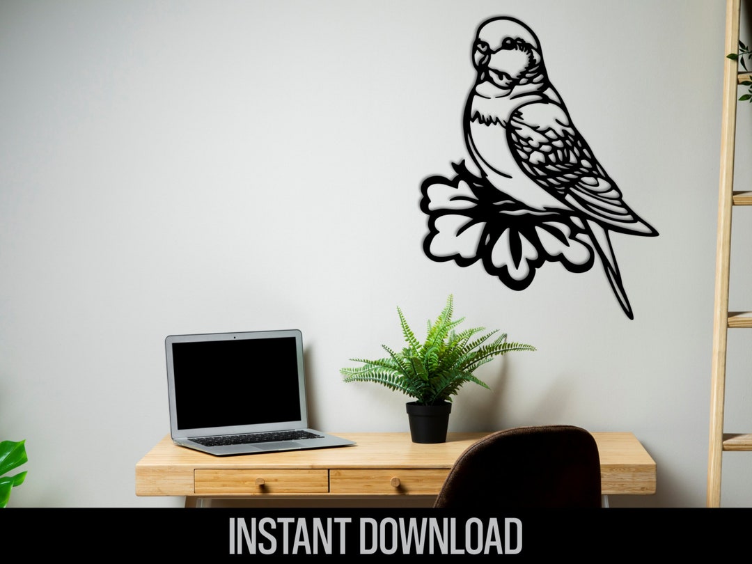 Parrot Wall Art Dxf, Svg, Pdf, Ai, Cdr File, Laser Cut File, Cnc Router ...