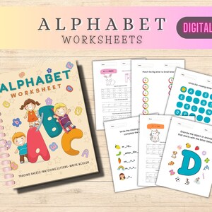 Printable Alphabet Fun- Engaging Kids Worksheets for ABC Learning ...