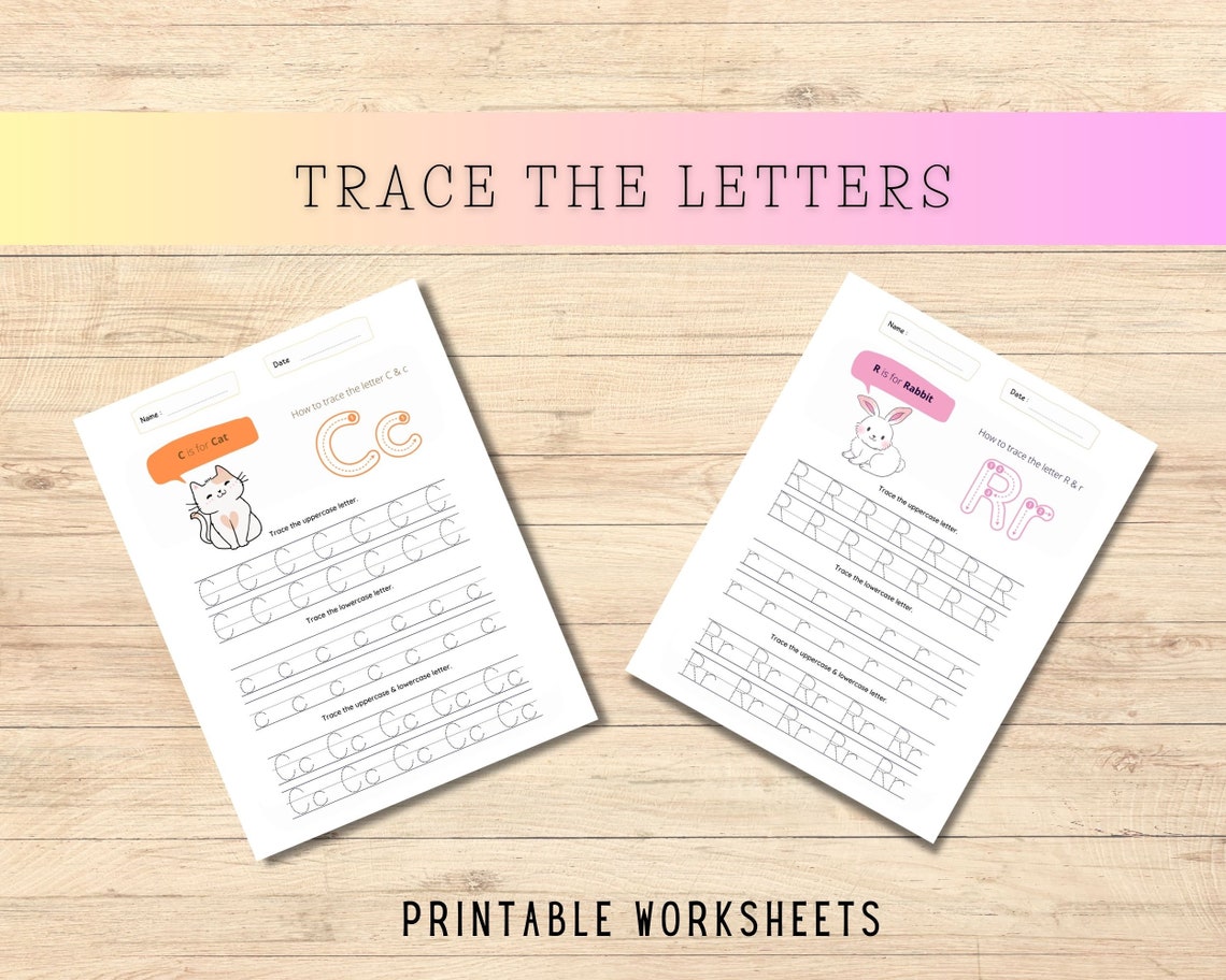 Printable Alphabet Fun Engaging Kids Worksheets for ABC Learning ...