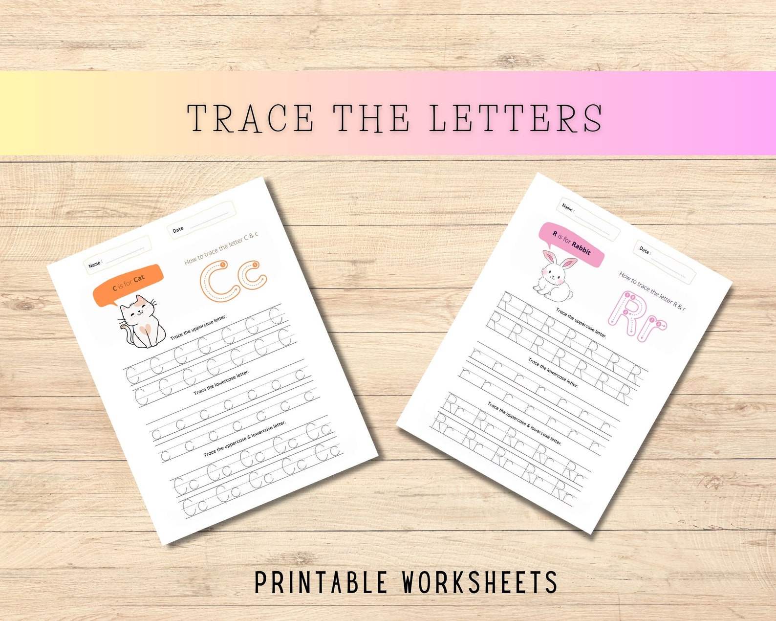 Printable Alphabet Fun Engaging Kids Worksheets for ABC Learning ...