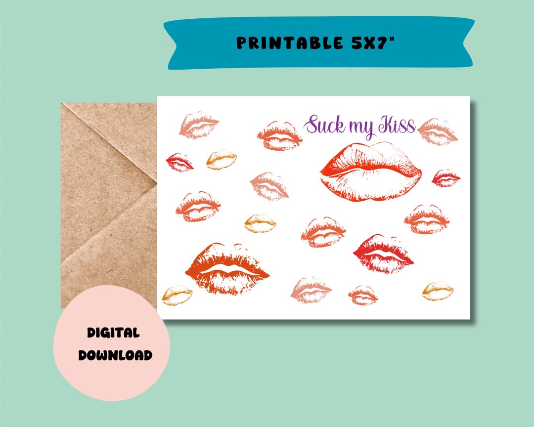 Valentines Day Instant Download Printable Digital Valentines Day Card ...