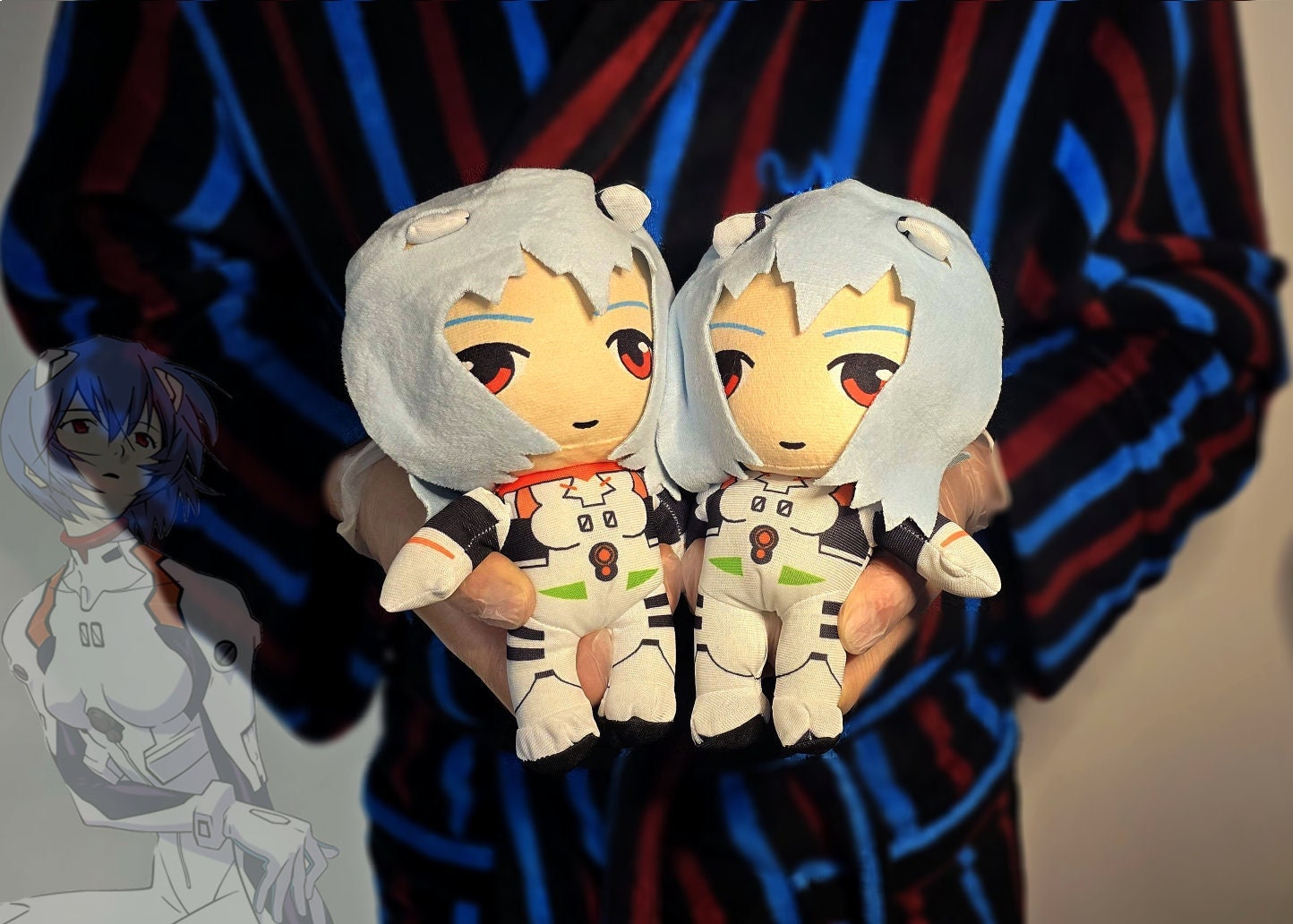 Evangelion CHIBI Rei Ayanami Plushie Perfect for Anime Fans - Etsy