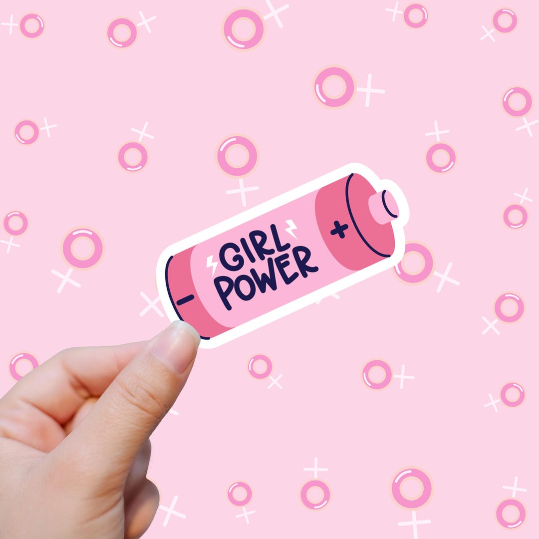 Girl Power Sticker – Feminine Energy & Empowerment - Durable Waterproof ...