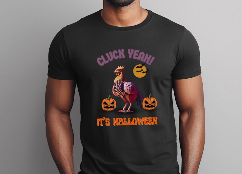 Cluck Yeah Halloween Rooster Shirt, Funny Halloween Tee Gift, Pumpkin ...