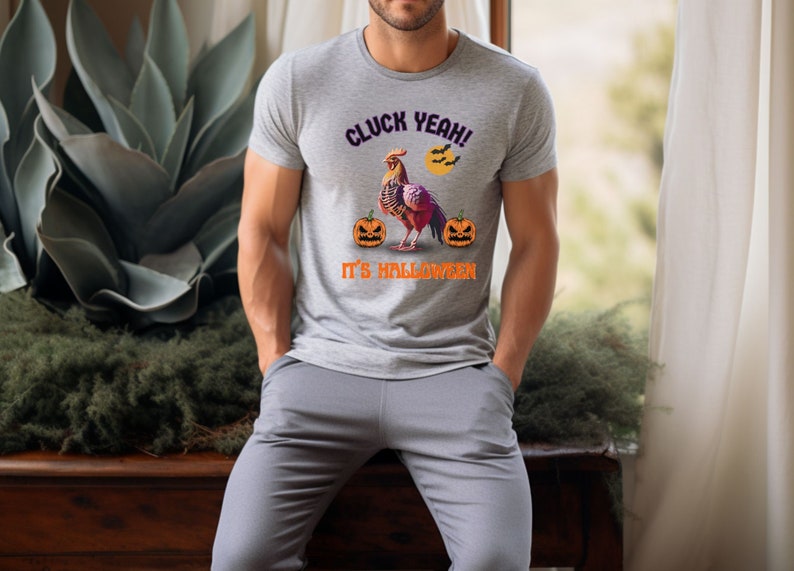 Cluck Yeah Halloween Rooster Shirt, Funny Halloween Tee Gift, Pumpkin ...