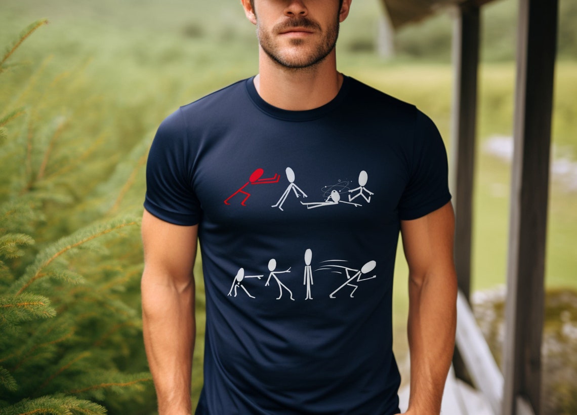 Stick Figure Art Inspirational T-shirt, Overcoming Adversity, Get Back ...