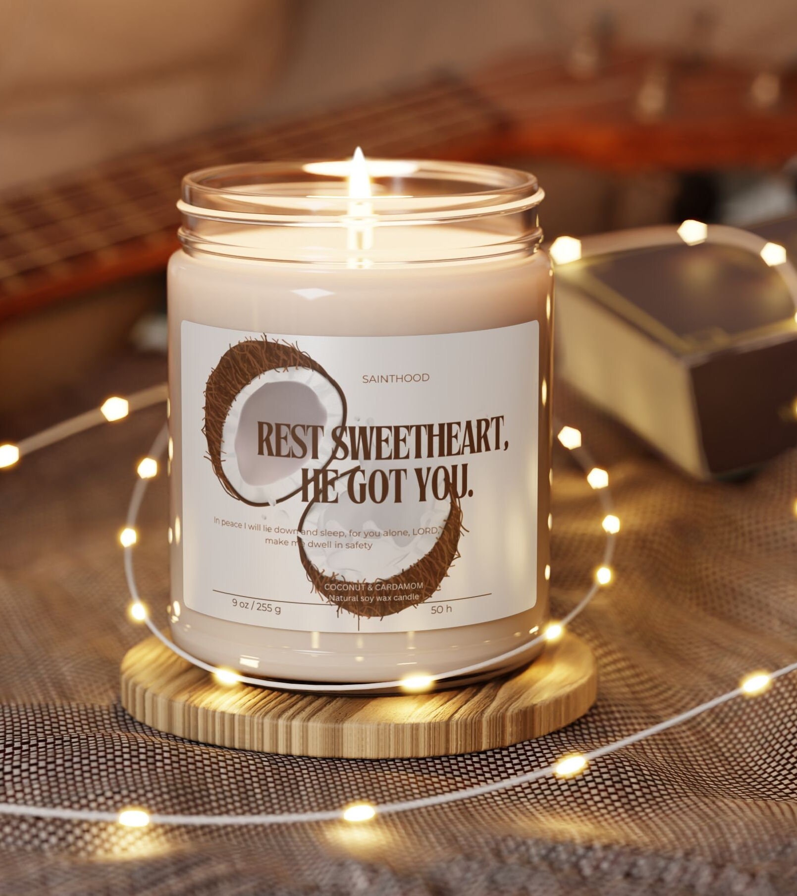 Natural Soy Wax Candle Inspirational Scents With Scripture Labels Bible ...