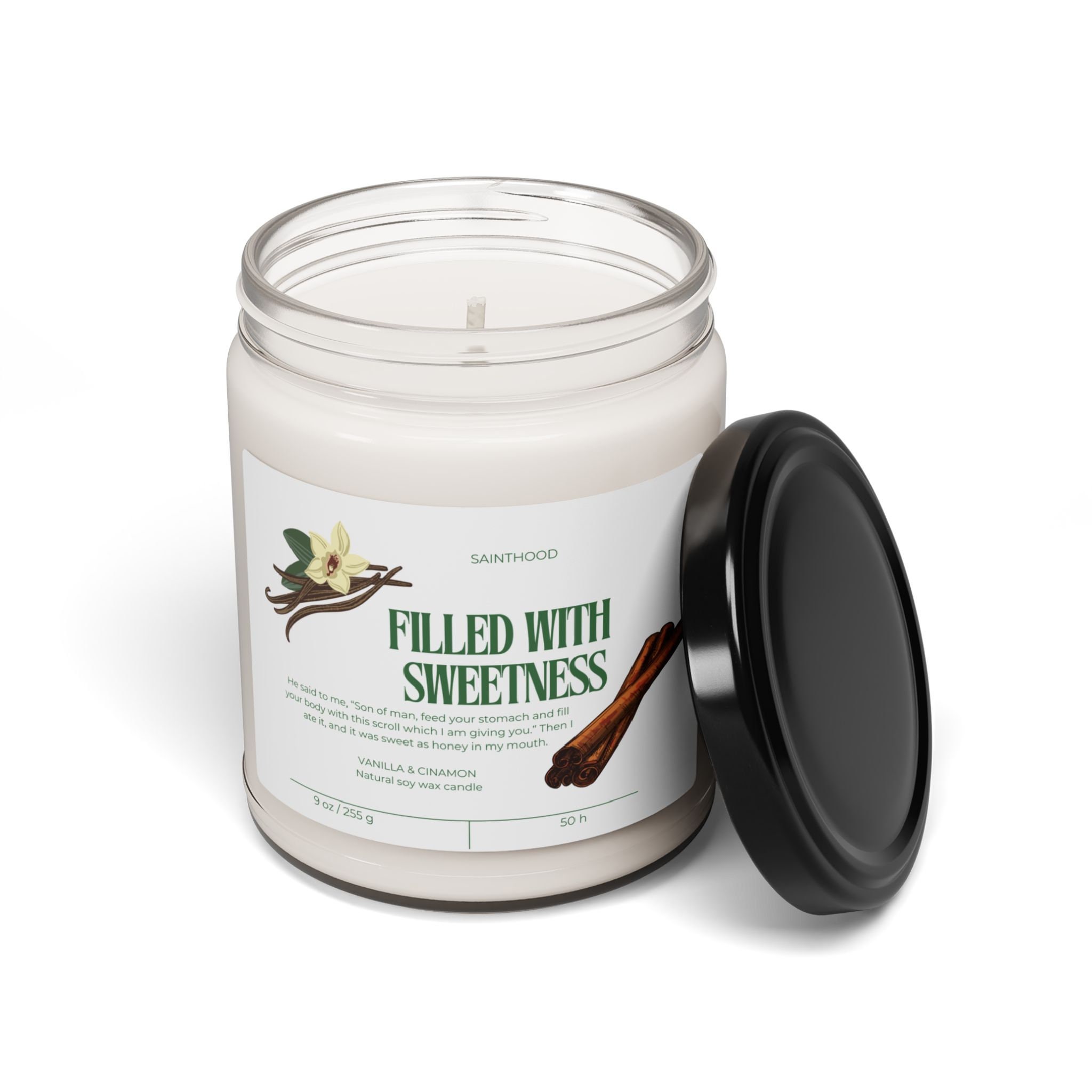 Natural Soy Wax Candle Inspirational Scents With Scripture Labels Bible ...